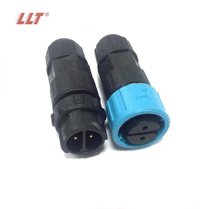LLT M16 Push Lock 2 Pin Circular Power Connector Plug Socket 2 Pin ...