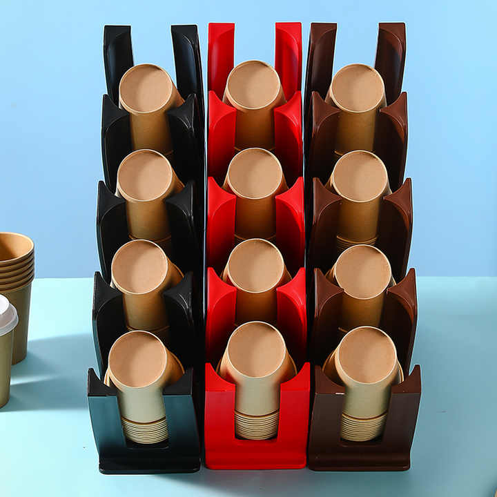 Portable FEST 4-Column Plastic Cup Separator for Coffee Tea Bubble Tea ...