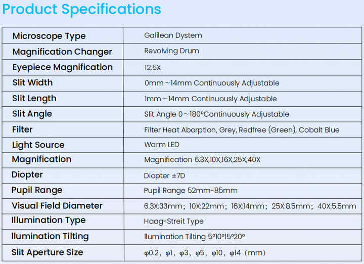 Digital Slit Lamp Magnification System Ophthalmic Equipment for Clinics ...