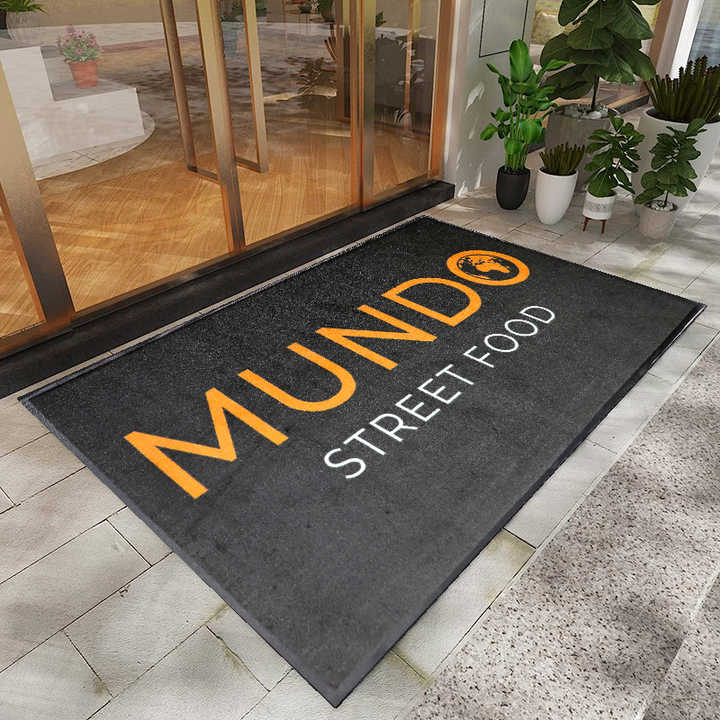 Custom Printed Rugs with Rubber Bottom - Logo Floor Mats