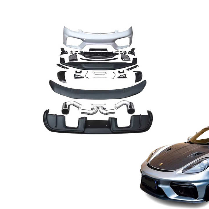 Front Bumper Bodykit Rear Diffuser Facelift Spoiler For Porsche Cayman ...