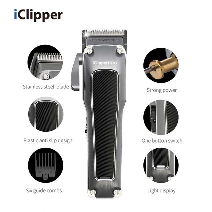 Iclipper-k77 Professional Hair Clipper with Brushless Motor