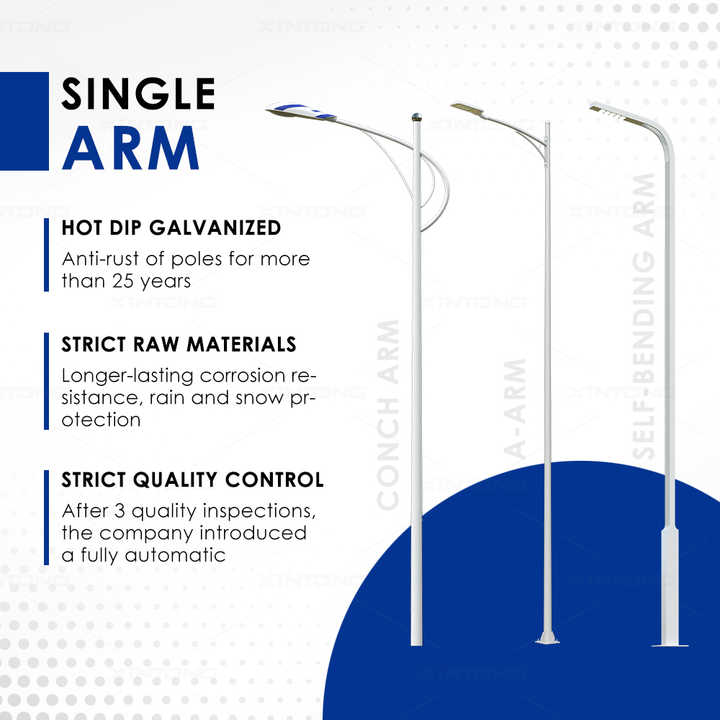 Robust Street Light Post Construction Efficient Illumination for ...