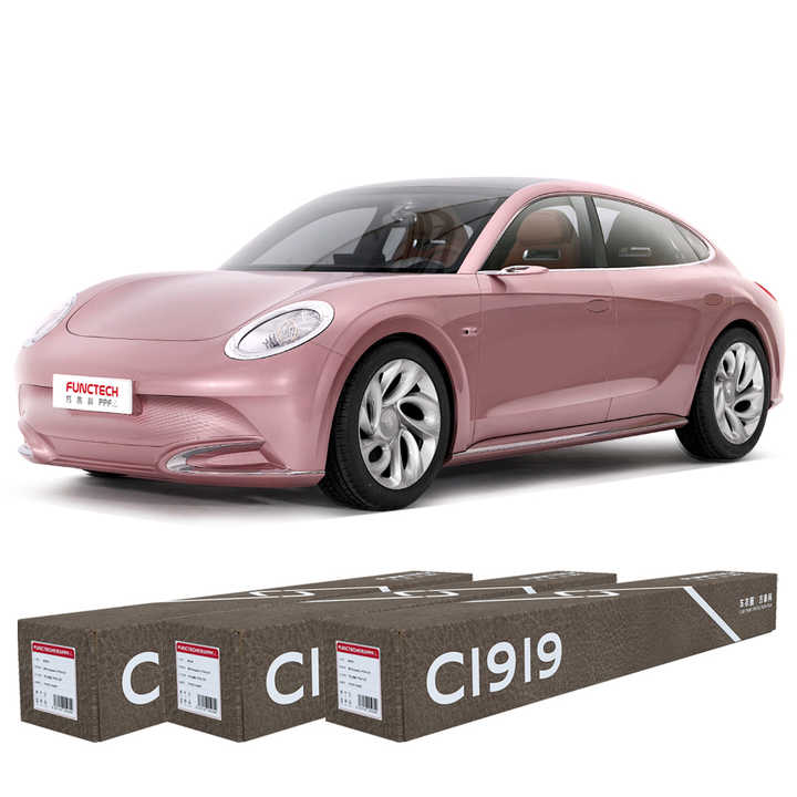 Crystal Light Volcanic Ash Car Wrap Film Car Body Color Change Yellow ...