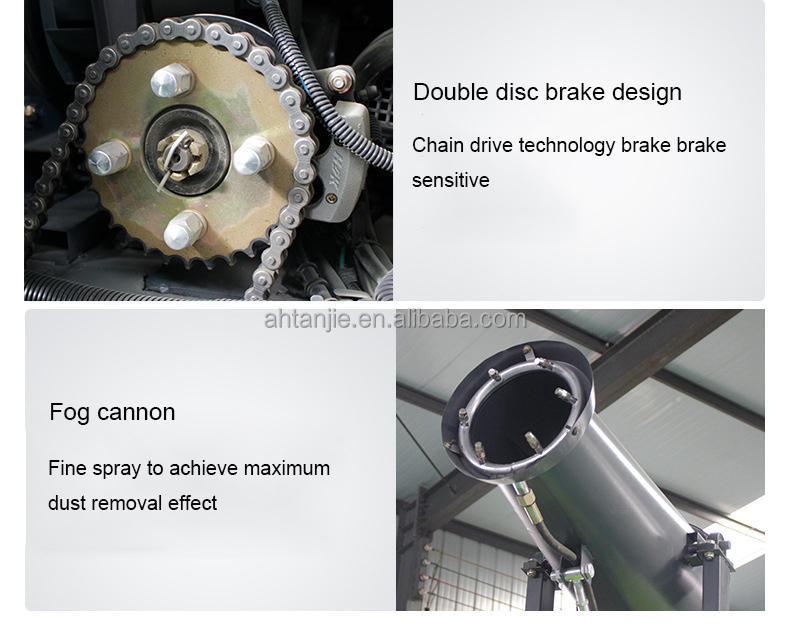 Best Four Wheel Steering Road Sweeper Cleaning Machine Electric Fuel ...