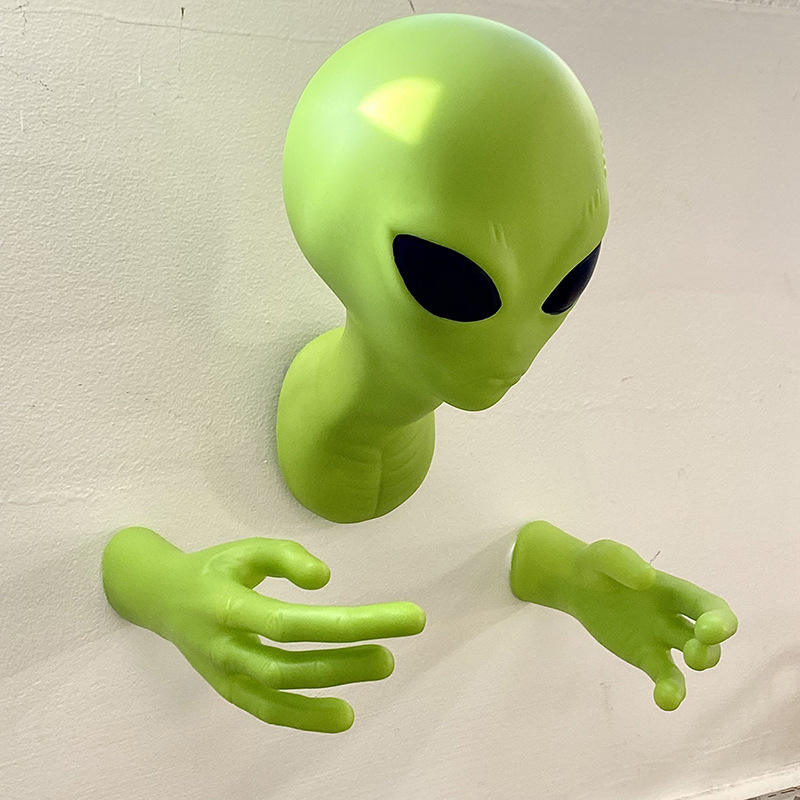 3D Alien PVC Wall Sculpture Easter Decor for Living Room Bedroom Porch ...