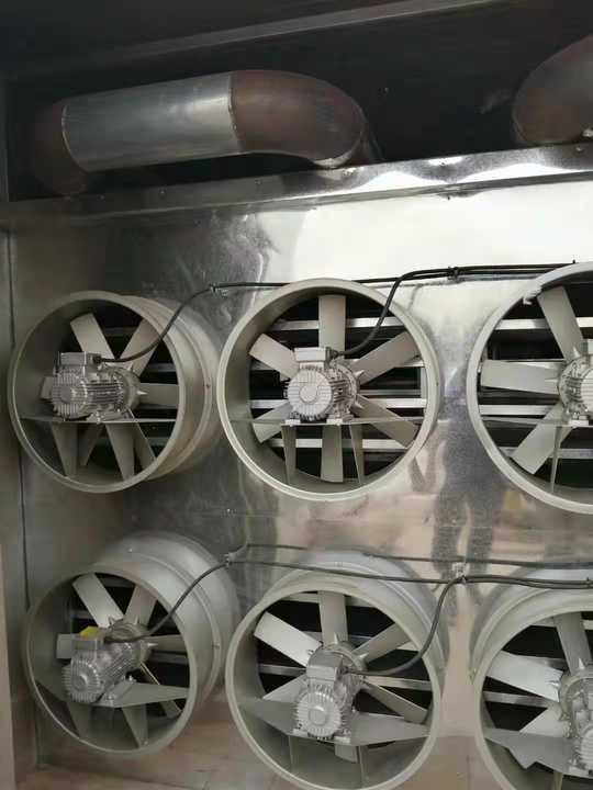 Industrial Axial Fans for Drying Kiln Aluminum Blades and Air Duct 380V ...