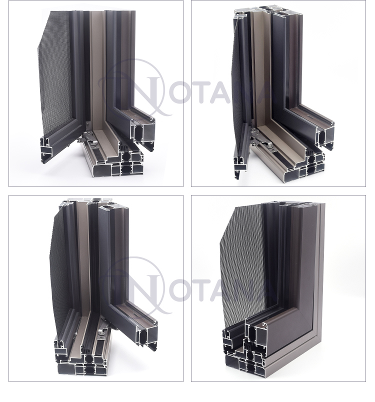 Aluminum profiles windows frames