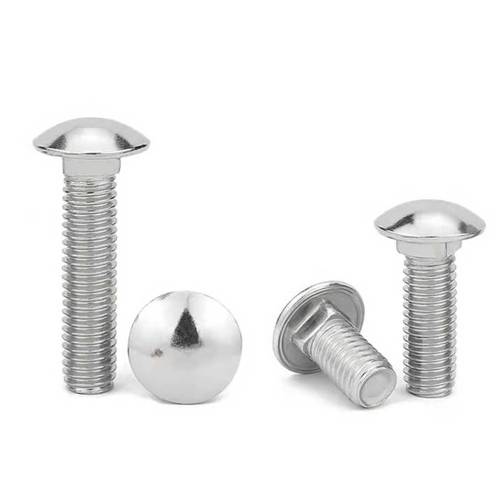 M4 M5 M6 M8 M10 M12 DIN603 304 Stainless Steel Round Head Square Neck ...
