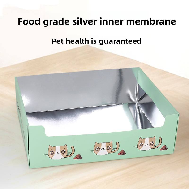 Foldable Disposable Cartoon Cat Litter Box Lazy Cat Toilet Outdoor ...