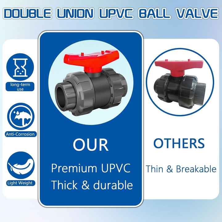 DN15 Manual CPVC V Ball Valve with FPM O-Ring PTFE Valve Seat 30 ...