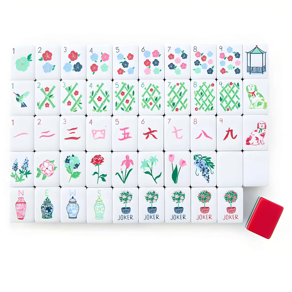 American Mahjong, American style English numbered mahjong personalized ...