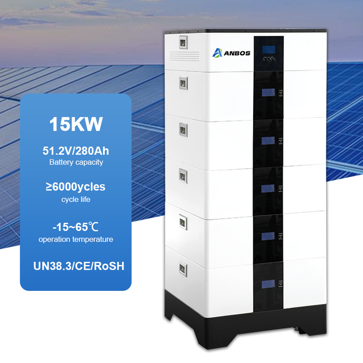 15kWh 51.2V Lithium Ion Stackable Home Energy Storage System With Touch ...