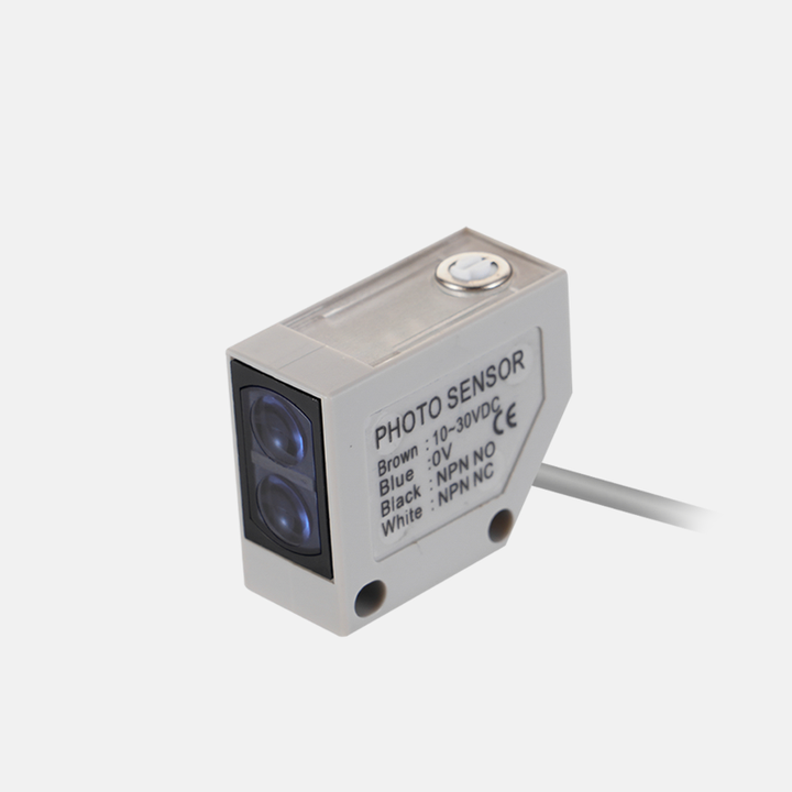 BXuan PNP NO NC12-24VDC Photoelectric Sensor with Distance Diffuse Reflection Laser for Various ...