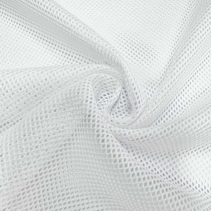 Stock 100% Polyester Warp Knit Fabric 65GSM 2*2 Diamond Mesh for ...