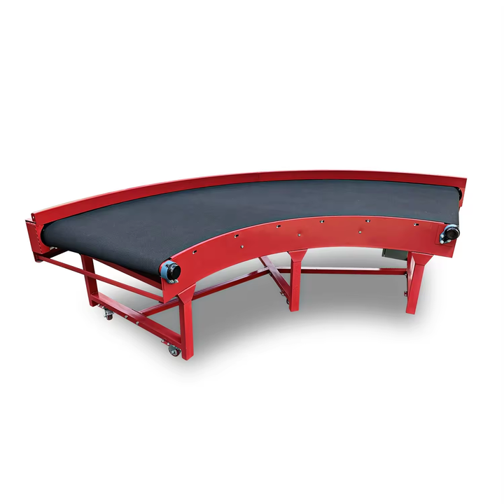 180 Degree PVC Turning Belt Conveyor Curve Belt Machine 180 Degree ...