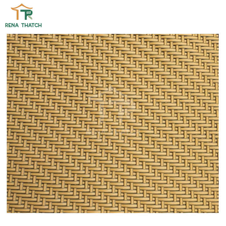 Ceiling Suspended Synthetic Rattan Weave Artificial Rattan Woven Bamboo ...