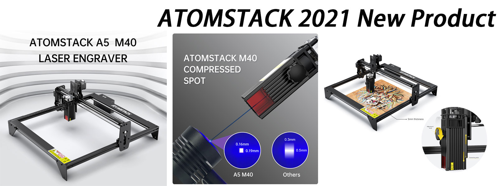 Atomstack Tem Gỗ Tự Làm P7 M40 40w Mới Máy In Kim Loại Máy Khắc Laser Cnc Cho Kim Loại - Buy New ...
