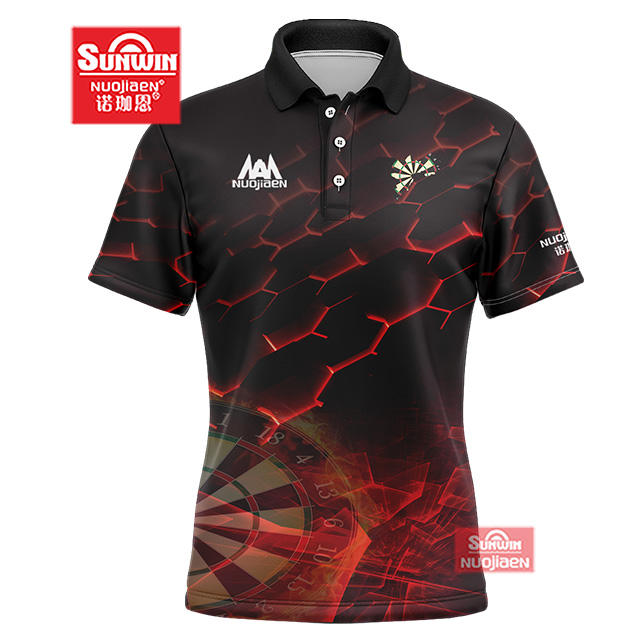 100% Polyester Full Sublimation Polo Sports Shirts Custom Printed Polo ...