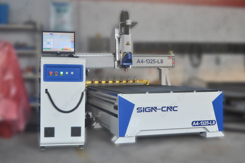 1325 2030 ATC CNC Router A4-1325-L8-E Woodworking Carving Machine with Vacuum Table for ...