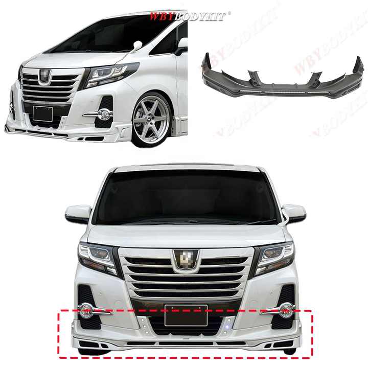 For Toyota Alphard Upgrade Body Kits Bumpers Front Rear Spoiler Side ...