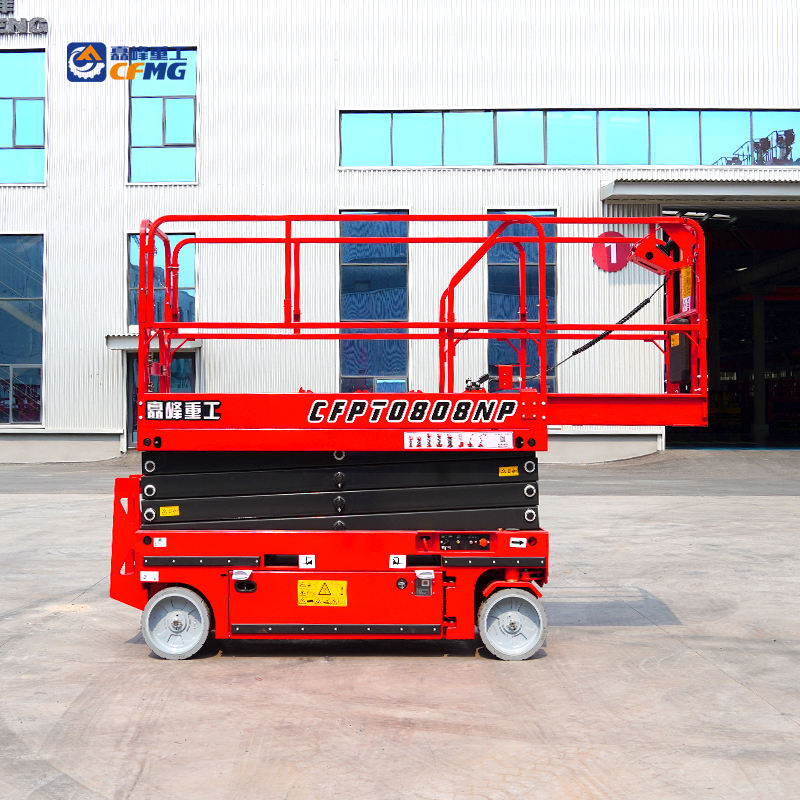 CFMG 8m/230kg Mini Electric Scissor Lift Platform Battery Compact Self ...