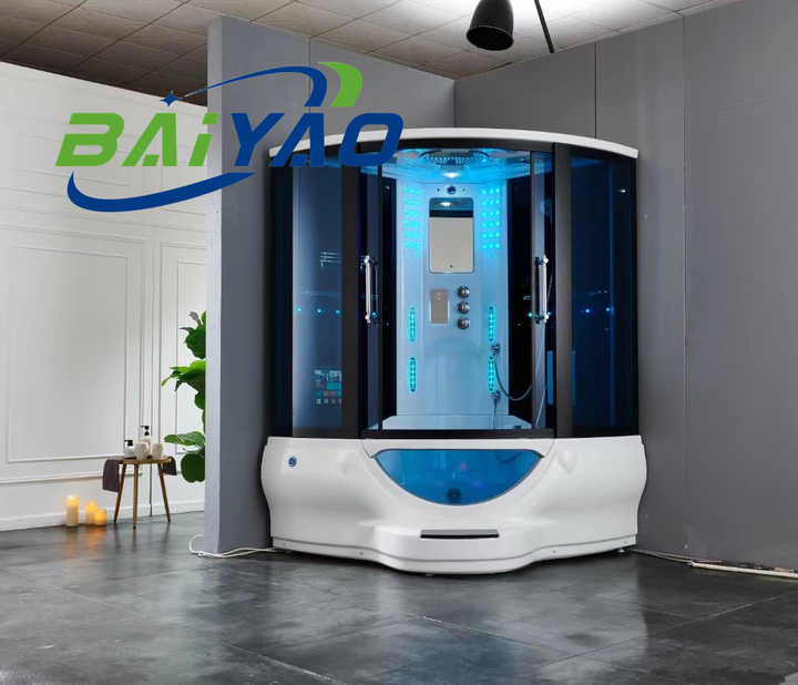 Luxury Steam Shower Cabin - Sauna with Tempered Glass