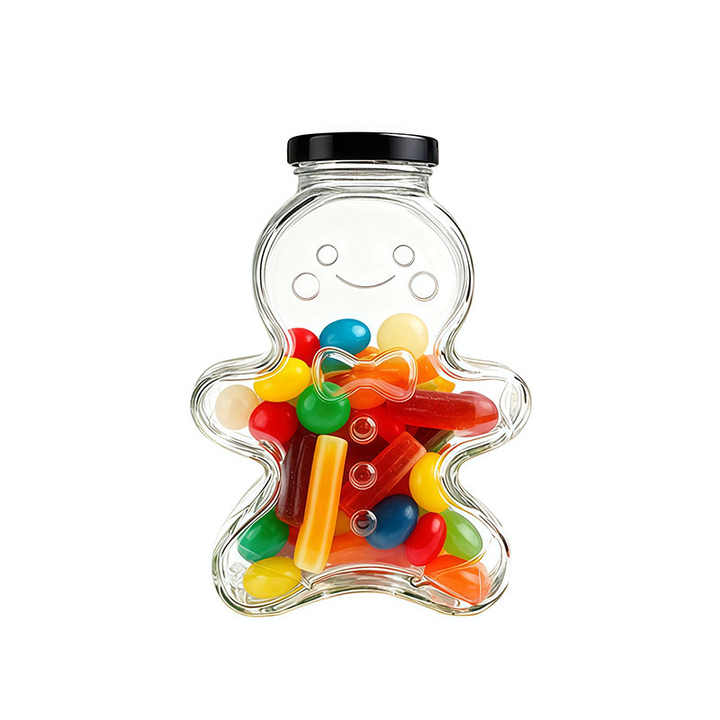 New Design Christmas Gingerbread Biscuit Man Glass Storage Jar 450ml ...