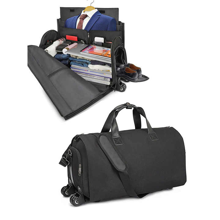 Rolling Garment Bag - Portable, Multi-Functional & Waterproof