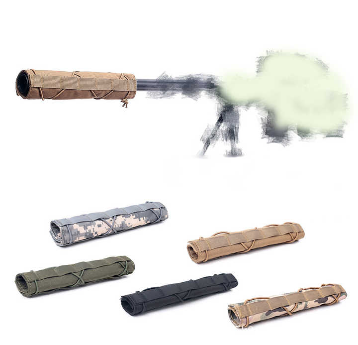 Tactical Hunting Shooting Suppressor Heat-resistent Cover Shield Sleeve ...