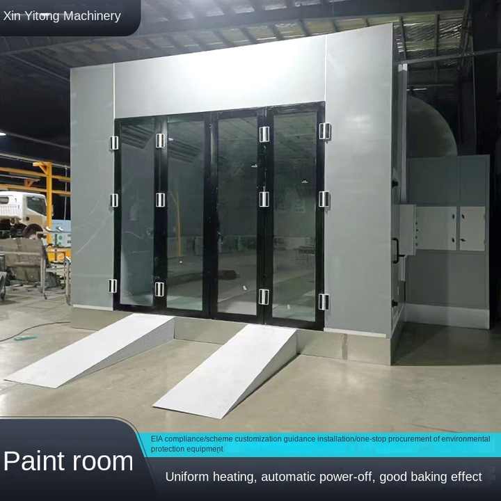 Industrial Car Paint Booth Equipment Dust-Free Full Set LED Lighting ...