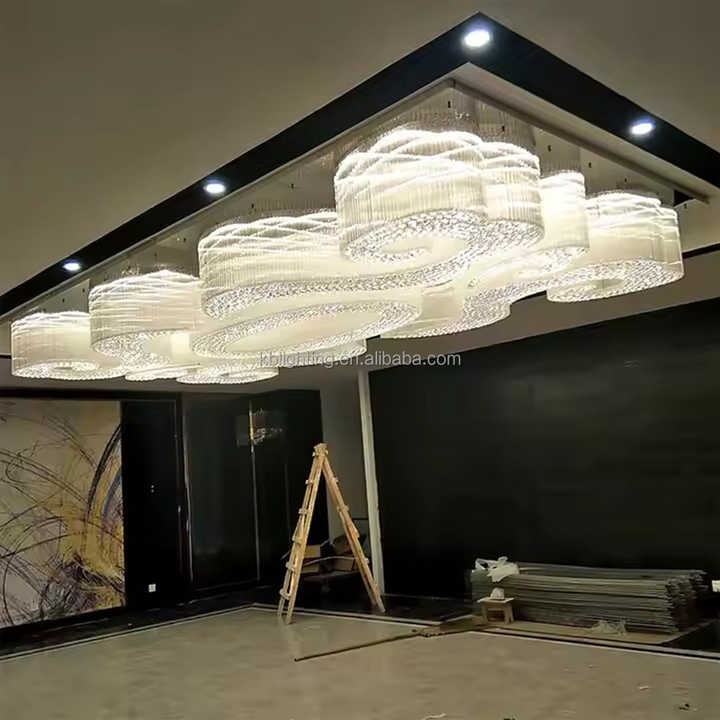 Chandelier Centerpieces Long Stand Weddings Custom Luxury Island Panel ...