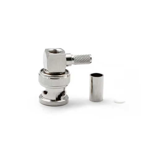 BNC Male Right Angel Connector Plug for RG58/LMR195/LMR200 Cable Crimp ...