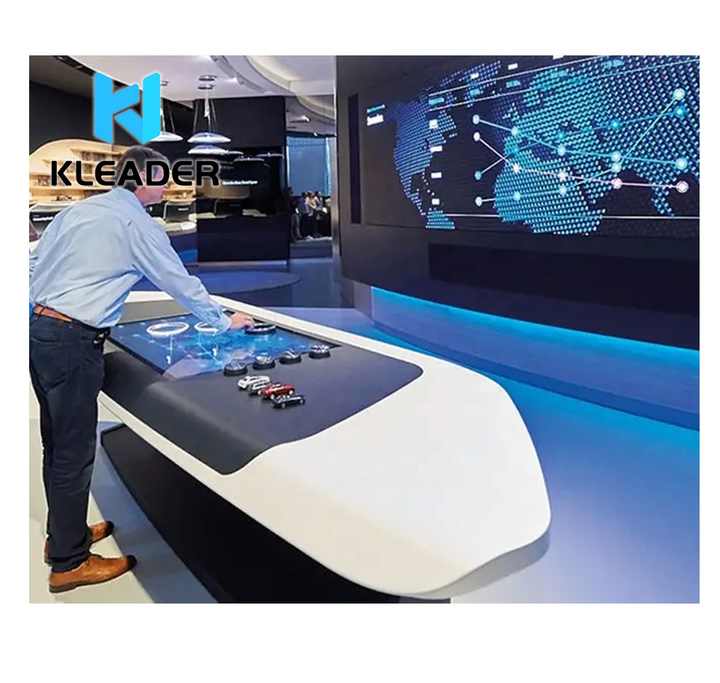 Multi Touch Table with Object Recognition for Interactive Presentations