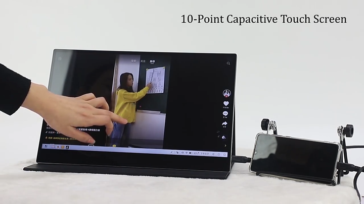 4K Portable Monitor for Laptop - SIBOLAN 15.6 Inch IPS LCD