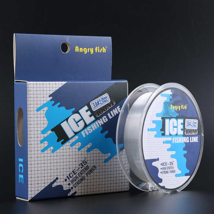 Angryfish Custom 100m Monofilament Nylon Ice Fishing Line for Stream ...