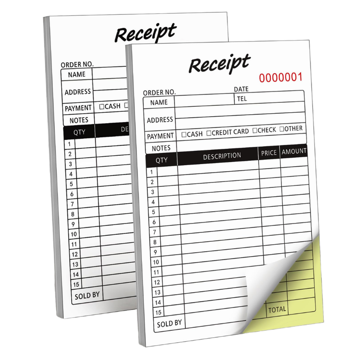 Custom Menu Restaurant Waiter Order Book 2ply Carbonless A5 Receipt ...