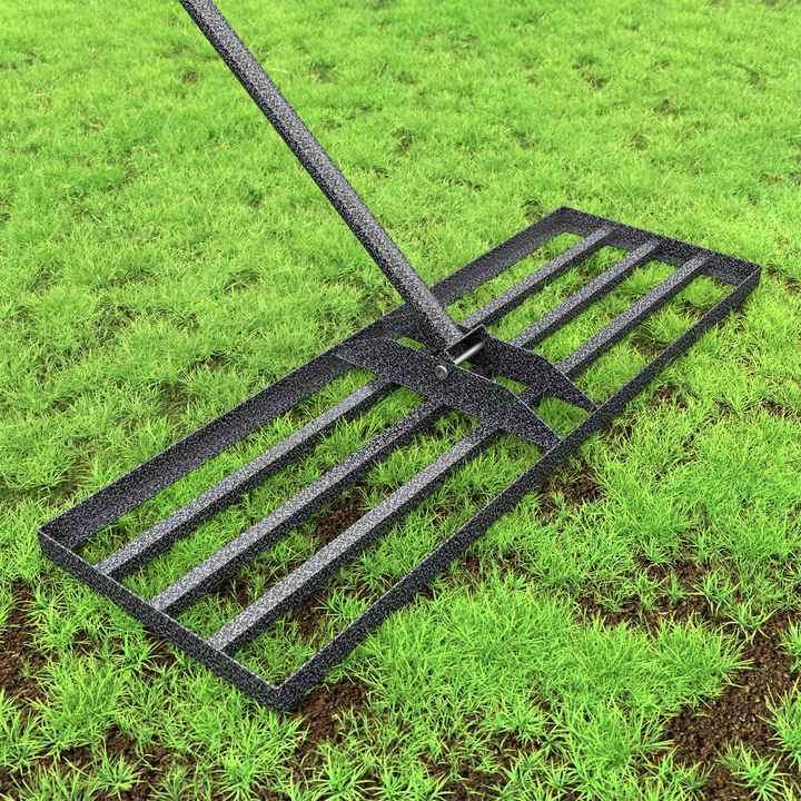JH-Mech Lawn Easy Level Rake with an Upgraded Anti-rust Coating and ...