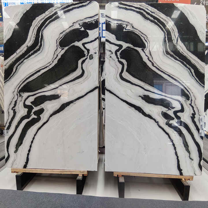 Centurymosaic Wholesale Panda White Marble Slab for Wall Countertop ...
