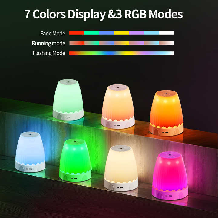 Modern RGB Height Adjustable Desk Lamp USB Rechargeable Motion Sensor ...