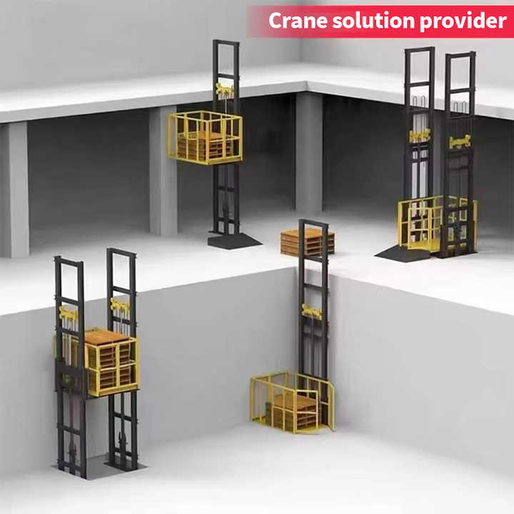 Indoor Outdoor Vertical Hydraulic Elevator Cargo Lift Industrial ...