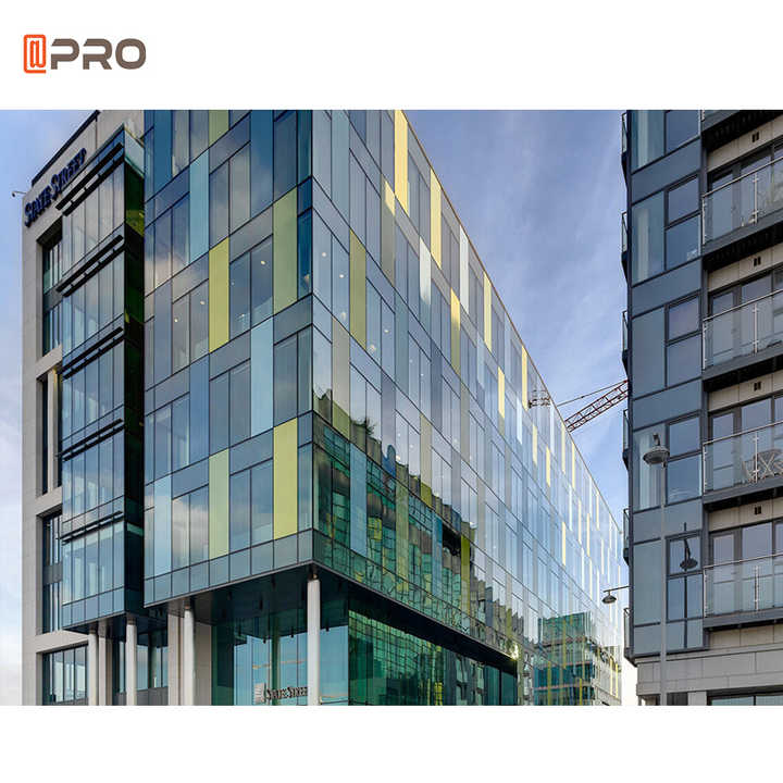Reflective Glass Facade - Modern Commercial Building Design