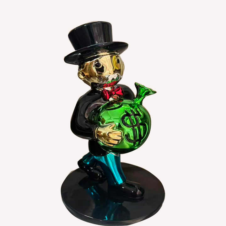 High Quality Alec Monopoly Sculpture Fiberglass Man Monopoly Cartoon ...