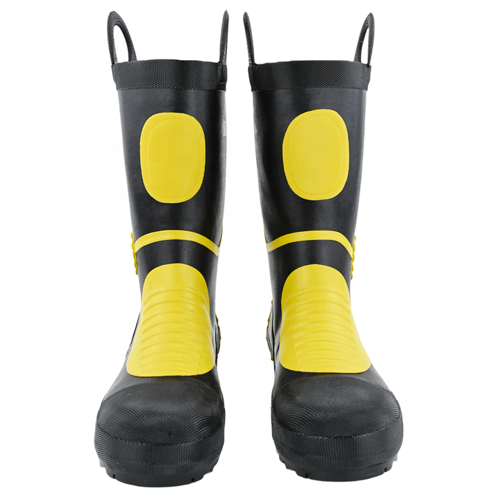 ANBEN FIRE Natural Rubber Fireproof Shoes Fireman Steel Toe Rubber ...