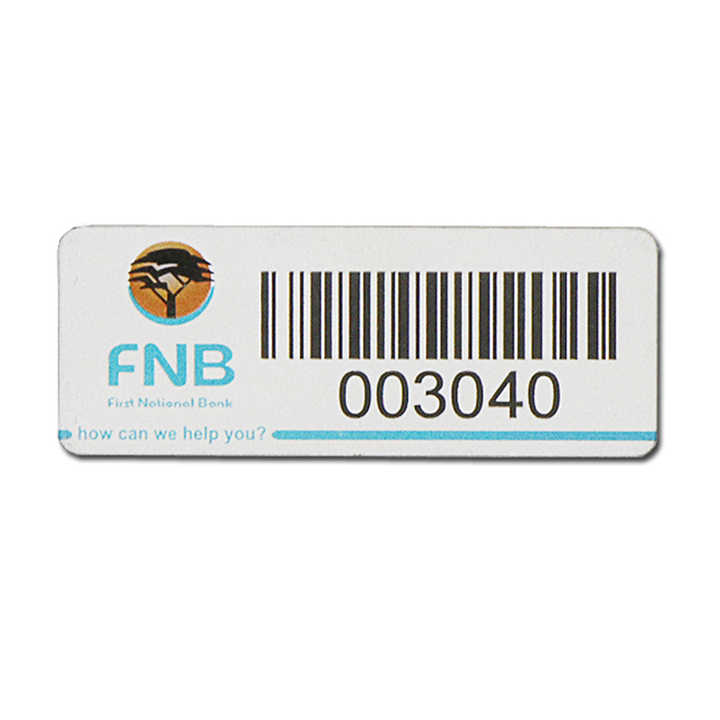 Aluminum Laser Engraved Serial Number Sticker - Asset Tag