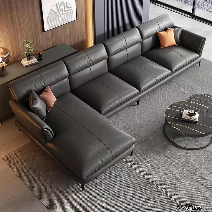Luxury Italian Sofa Set - GENUINE LEATHER & Modern Design