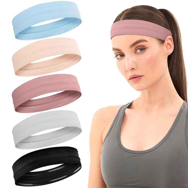 Comfortable Headband Spandex Polyester Nylon Webbing Custom Logo Girls ...