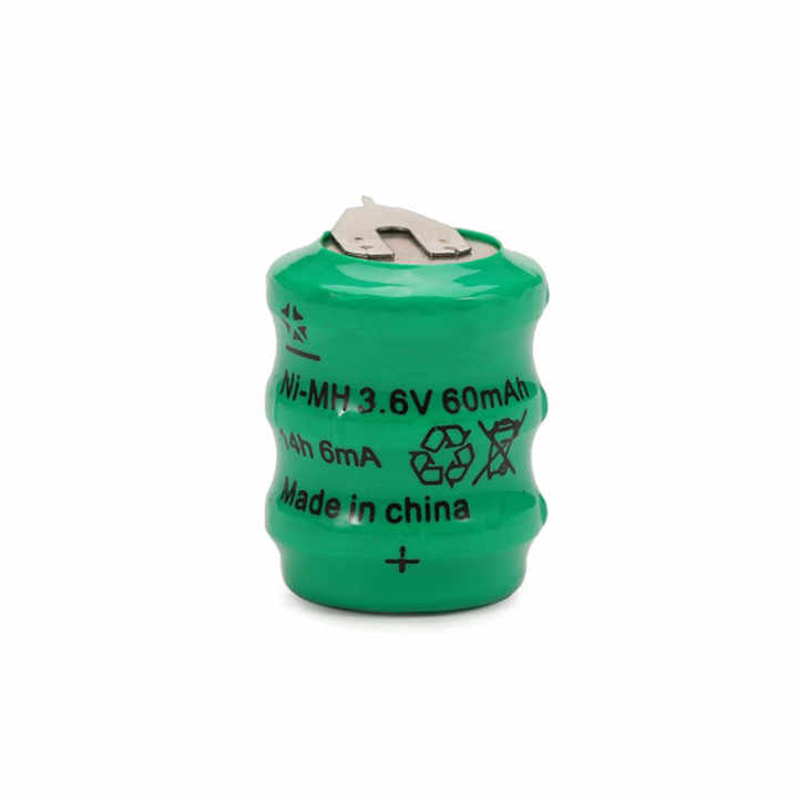 Ni-MH Button Battery 1.2V 2.4V 3.6V 4.8V 6V 7.2V 8.4V 9.6V 10.8V 12V 60mAh 60H Rechargeable NiMH ...