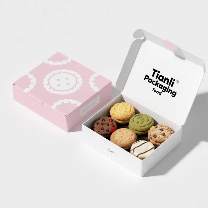 Biodegradable Bakery Donuts Paper Box Custom Food Grade Sweet Desserts ...