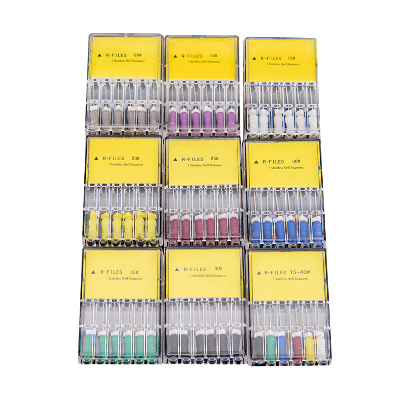 Endodontics Dental Root Canal Files Stainless Steel Hand Use K H R File ...